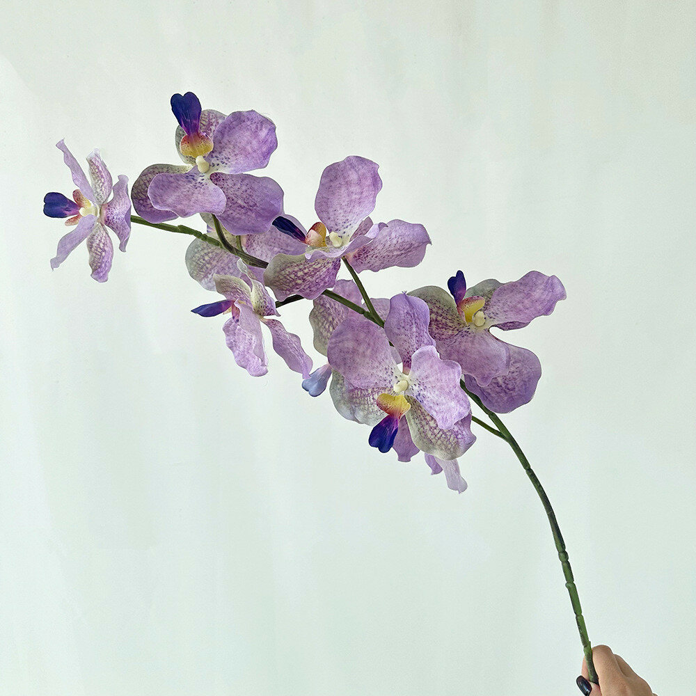 Butterfly orchid artificial silk flower for wedding event stage decor, light purple