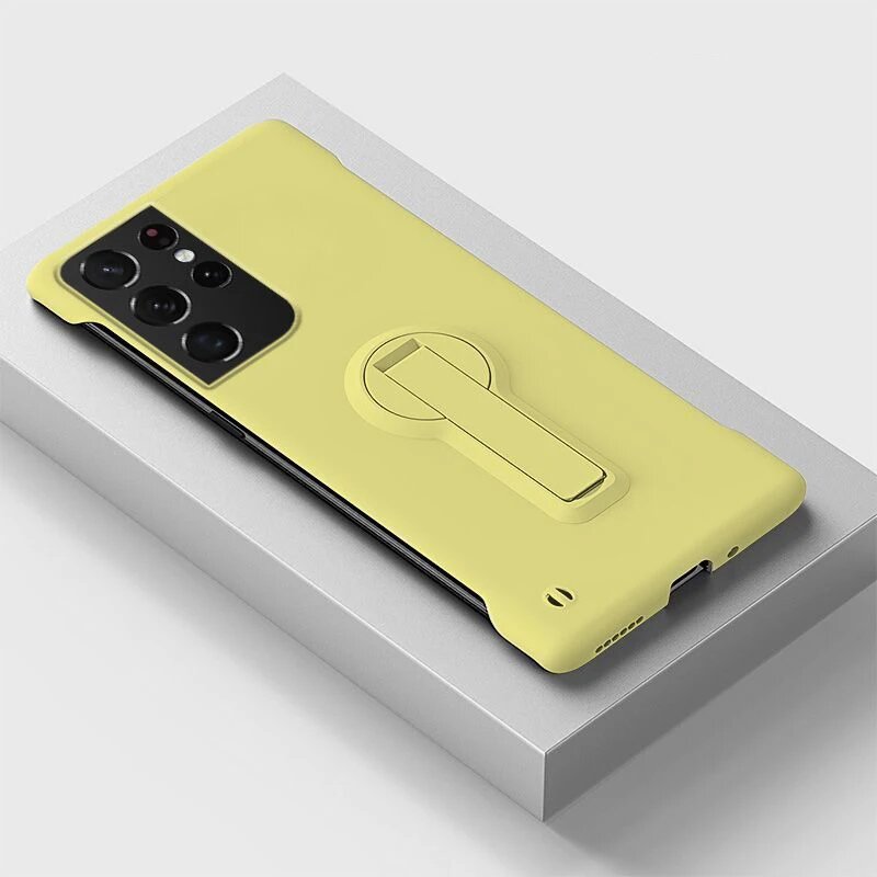 Роскошный Безрамочный Жесткий Чехол Для Samsung Galaxy S25 FE, Светло-желтый, Yellow
