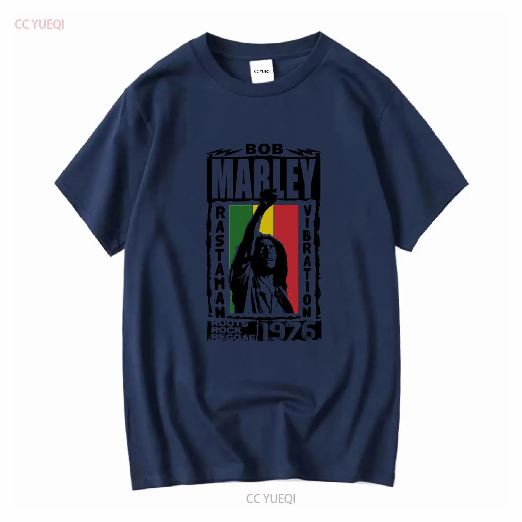 Футболка Bob Marley темно-синяя, XL