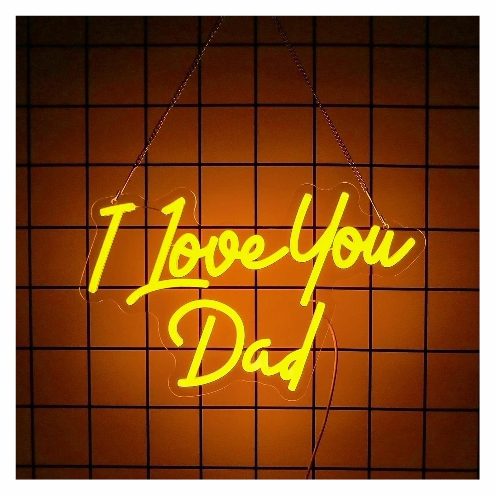 I Love You Dad Неоновая Вывеска 38смх27см