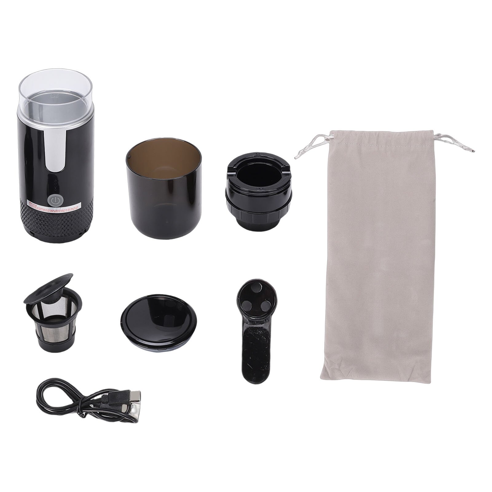 Портативная Кофеварка USB Перезаряжаемая Беспроводная Кофемашина для Молотого Кофе в Капсулах