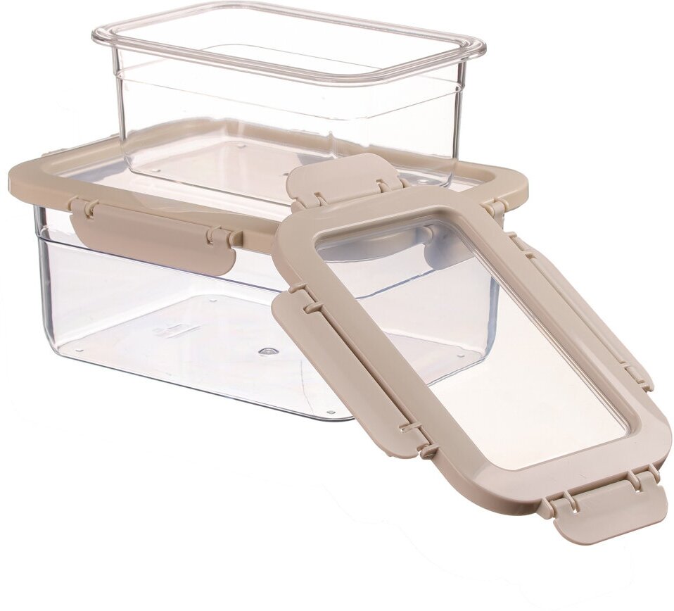 HEREVIN Космо Набор контейнеров для хранения 2 шт (1л+2,2л), пластик, 161420-847