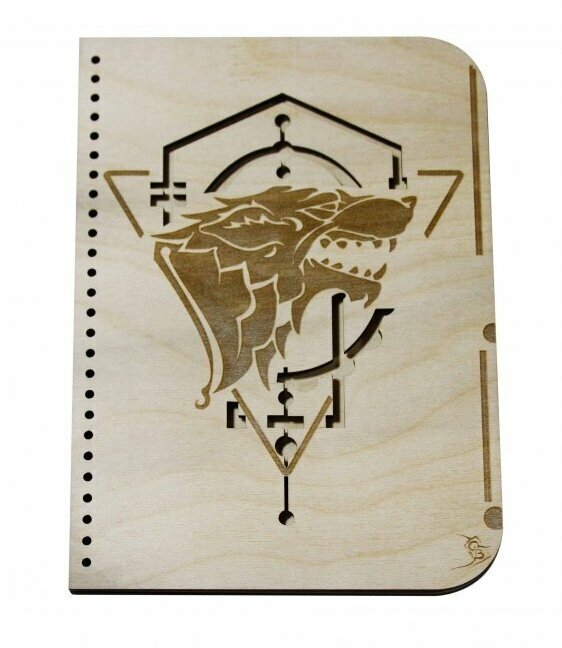 Деревянная заготовка обложка основа для создания блокнота, альбома для декупажа 15*22см (1шт)