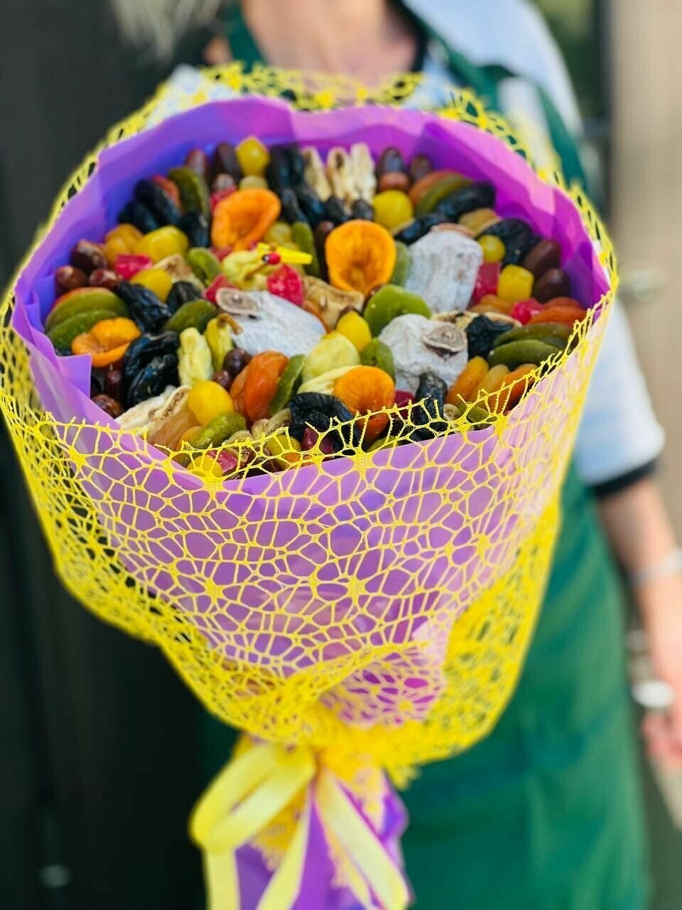 Букет из сухофруктов микс, подарок на день рождения, 14 февраля, 8 марта, Пасху, Рамадан