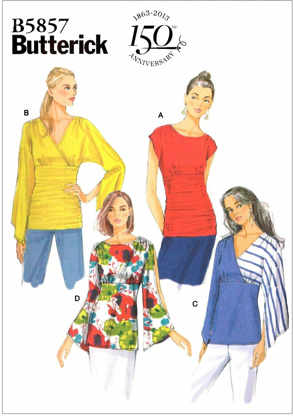 Выкройка Butterick №5857 Блузон