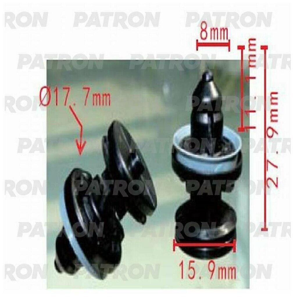 Клипса пластмассовая Ford, Opel применяемость внутренняя отделка - двери, внутренняя отделка, багаж