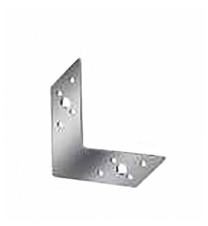 Уголок плоский крепежный, 145x145x35 мм, оцинкованный
