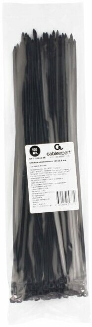 Стяжки Cablexpert NYT-300x3.6B пластиковые 300 мм х 3.6 мм