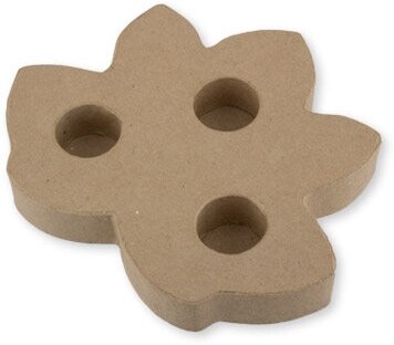 Love2art PAM-029 Заготовка для декорирования подсвечник из папье-маше 21.5 х 21.5 х 3 см