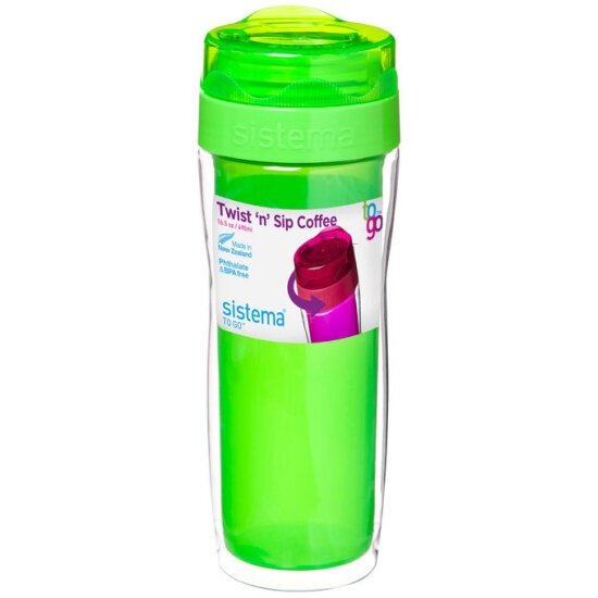 Кофе-с-собой Sistema TO-GO 490мл, зеленый, 21478