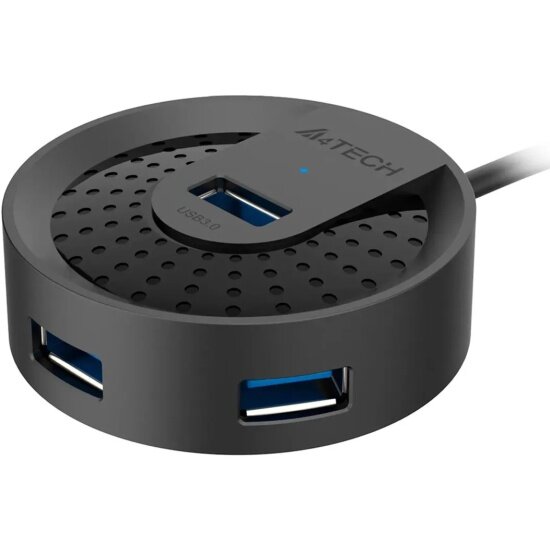 Разветвитель USB 3.0 A4TECH HUB-30 4порт. черный