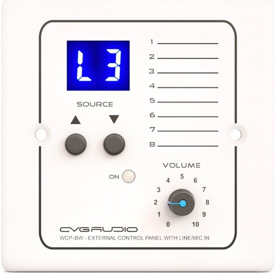 Контроллер зональный Cvgaudio WCP-BW, настенный