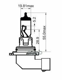 Лампа накаливания H10 White 12V 42W PY20d SCT арт. 202990