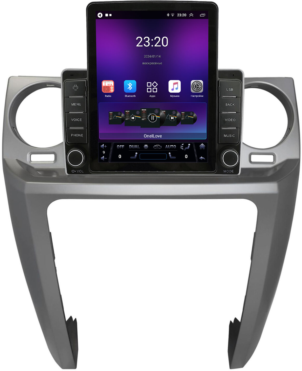 Штатная магнитола Canbox GTR095-9-LA004N для Land Rover Discovery 3 2004-2009 на Android 10 (QLed, 4/64, DSP, CarPlay)