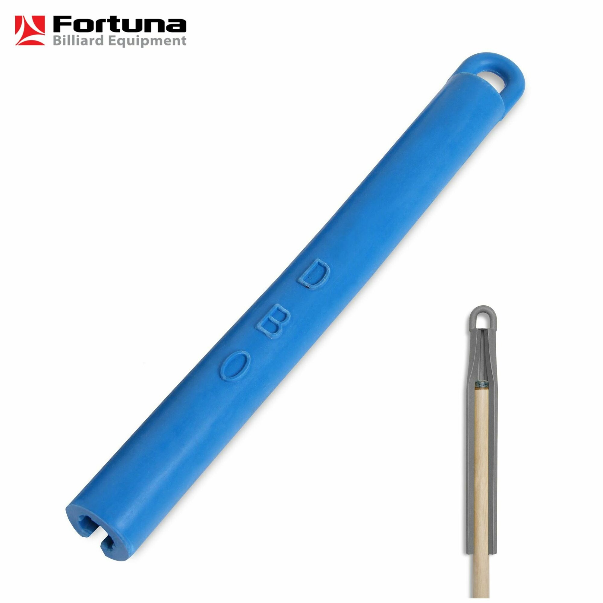 Держатель для кия, Fortuna, 195 мм, резиновый, синий, 1 шт.
