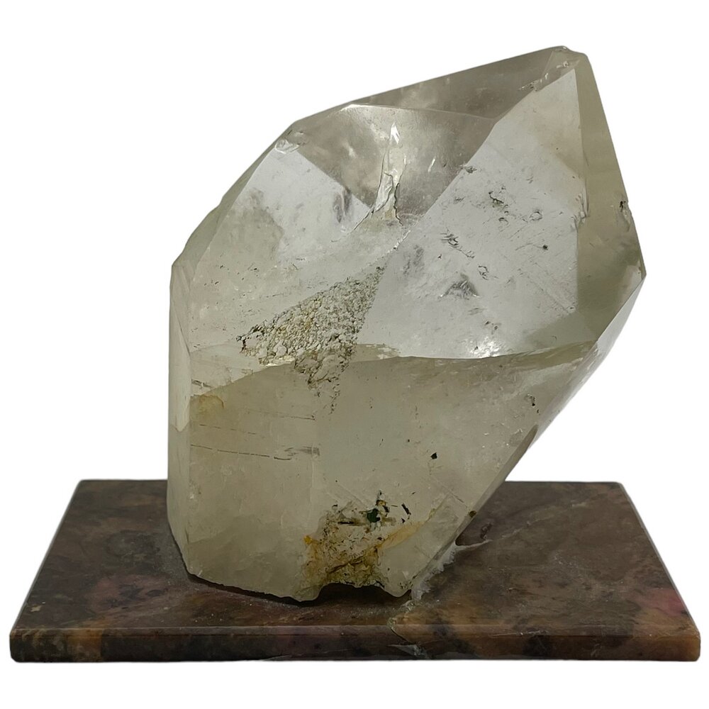 Сувенир из камня "Кварц" на подставке из родонита, 1970-1980 гг, СССР