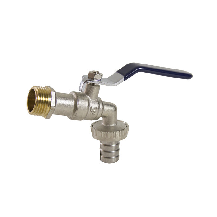 Кран шаровый водоразборный 1/2" со штуцером