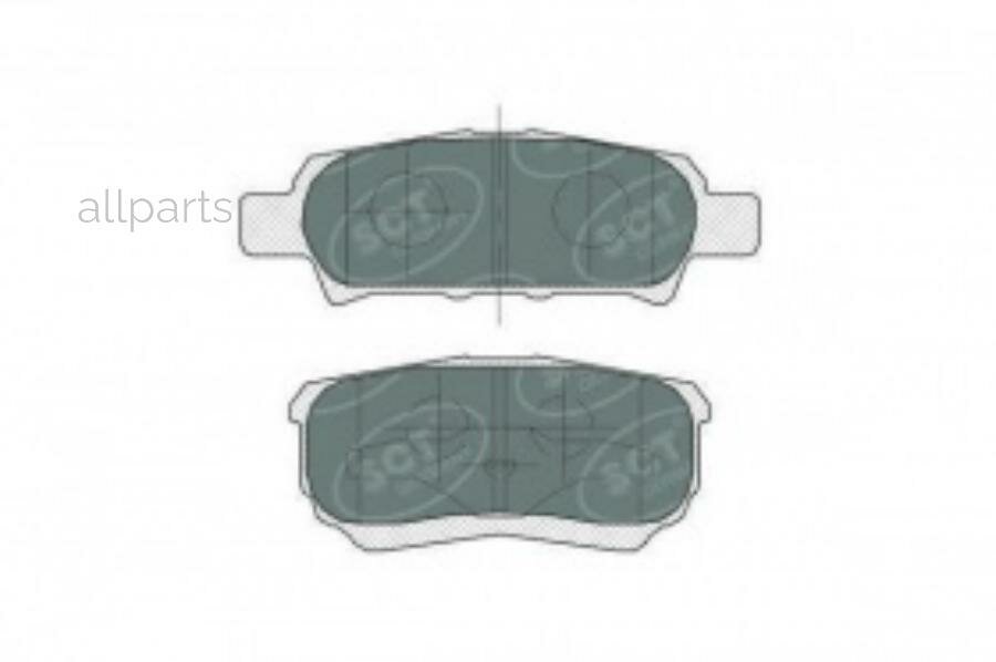SCT GERMANY SP373 колод. торм. перед. MITSUBISHI LANCER 03-/08-/10-/OUTLANDER II/III 06-/12-/JEEP COMPASS 11-