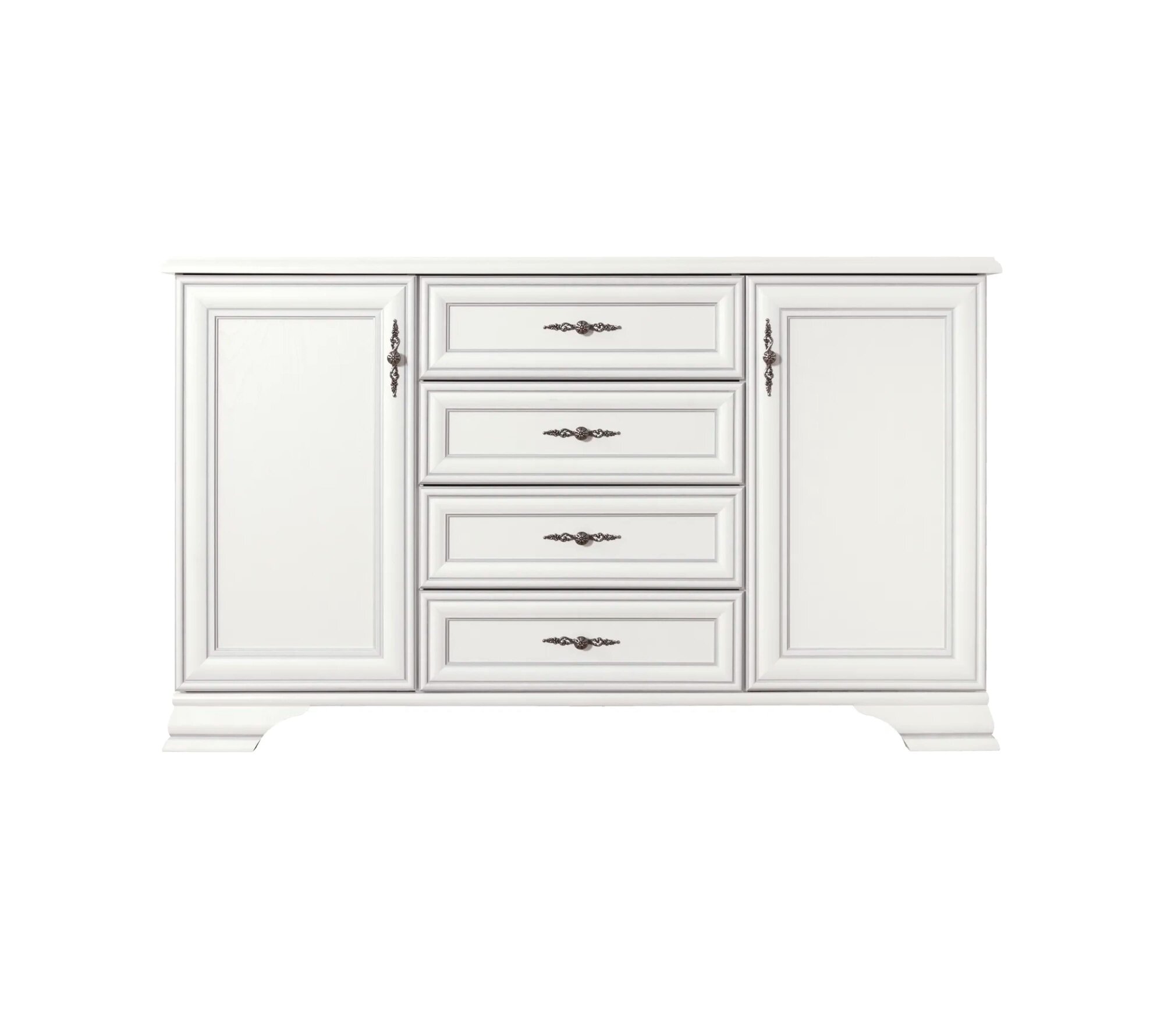 Тумба БРВ Мебель KENTAKI S320-KOM2D4S Белый Размеры: Высота 905мм Глубина 445мм Ширина 1545мм