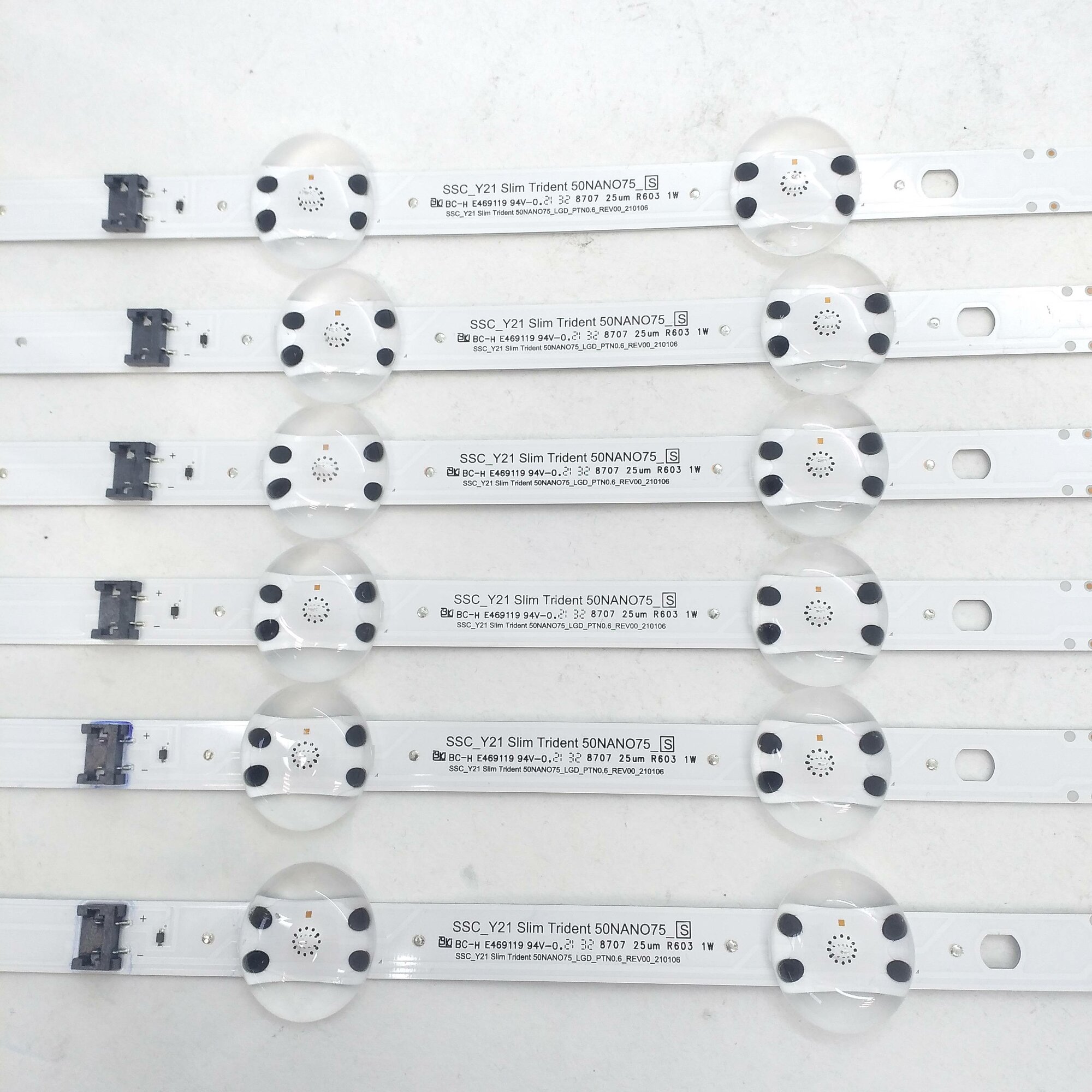 Подсветка (SSC_Y21 Slim trident 50NANO75) (6шт.) для телевизора LG 50NANO776PA Б/У с разбора