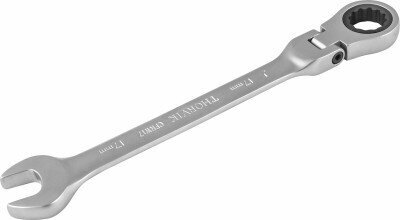 Ключ комбинированный THORVIK трещоточный карданный, 17 мм