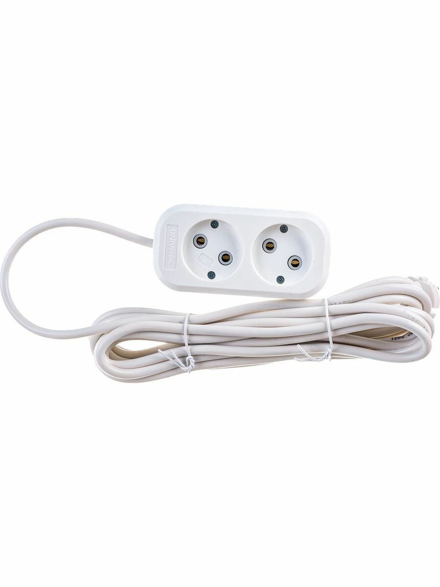 Удлинитель UNIVersal, 2 розетки, 5 м. 011М-05
