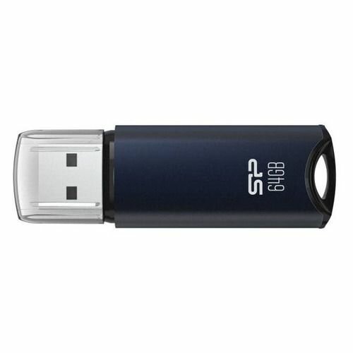 Флешка USB Silicon Power Marvel M02 64ГБ, USB3.0, синий [sp064gbuf3m02v1b]
