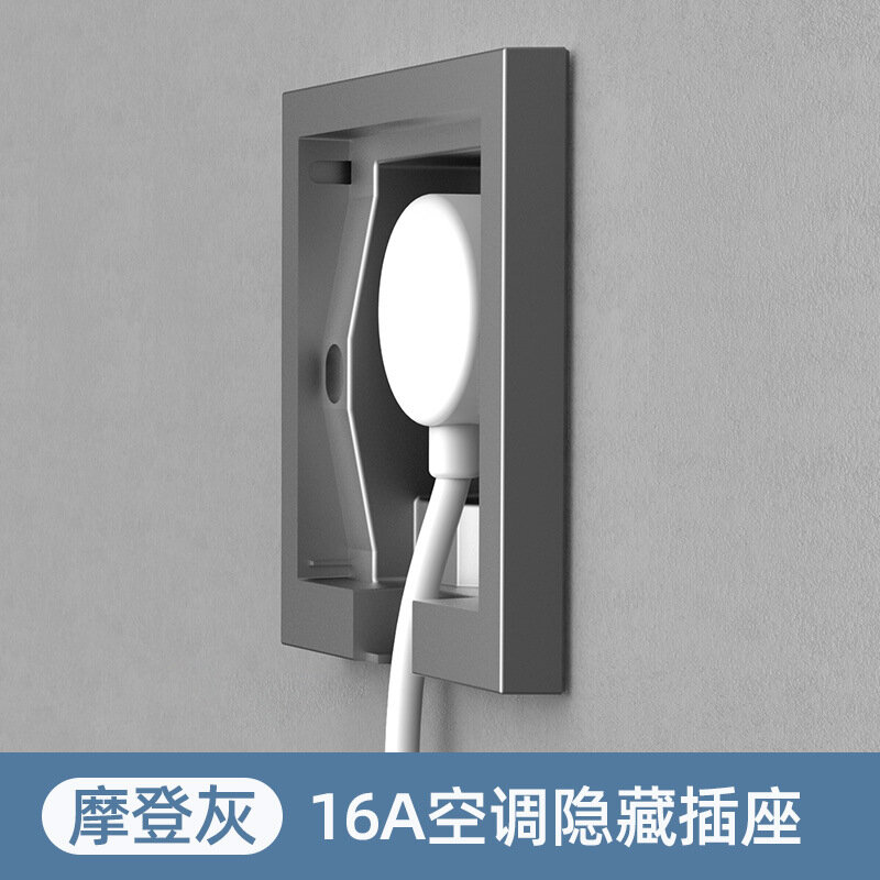 Скрытая розетка с пятью отверстиями Тип 86 Бытовая Встроенная розетка с пятью отверстиями Настенная Встроенная розетка