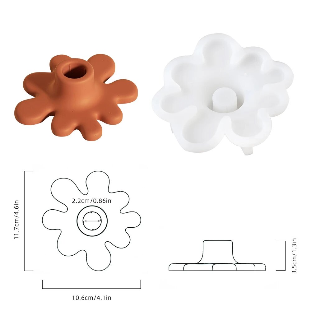 Форма для подсвечника Белый, candle holder mold