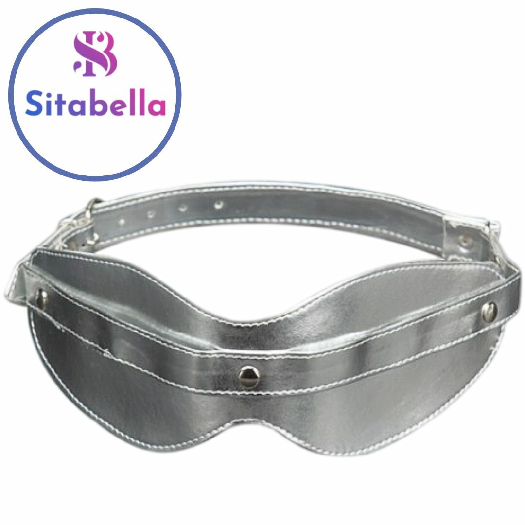 Маска на глаза литая серебро SITABELLA