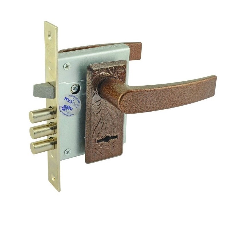 Замок врезной ПроСам 74300 ЗВ9-8/15 (медь)