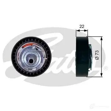Натяжной ролик приводного ремня Lada Largus Renault Dokker Kangoo Logan Sandero GATES 5414465068638 GU2V8 EB t43225 412824