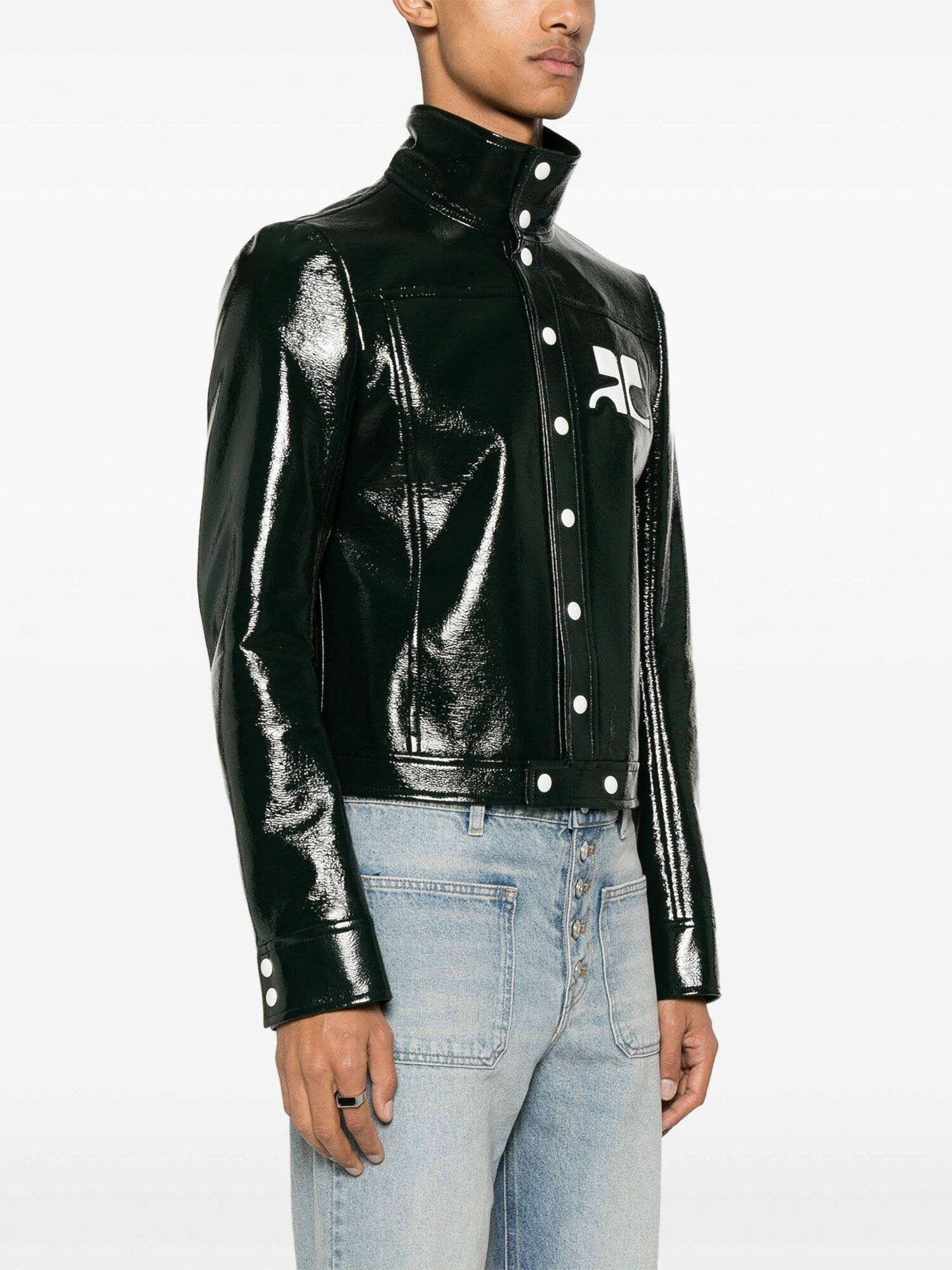 Куртка courreges Reedition Vinyl, размер 50, green — фото 1