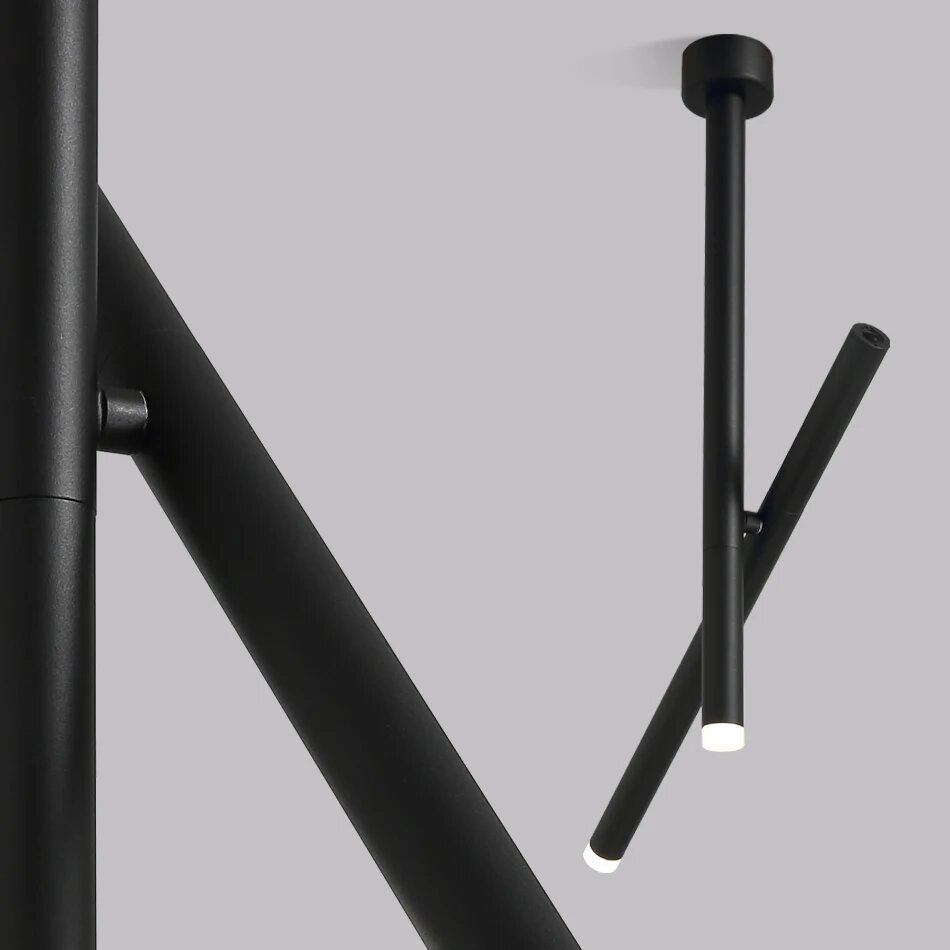 DIAFANO Светодиодные подвесные светильники алюминиевые черный, Warm White