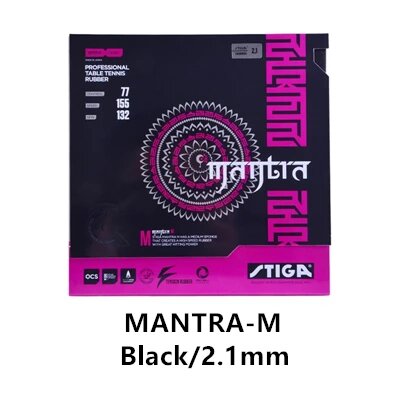 STIGA Mantra-M Black, 2.1mm, губка для настольного тенниса