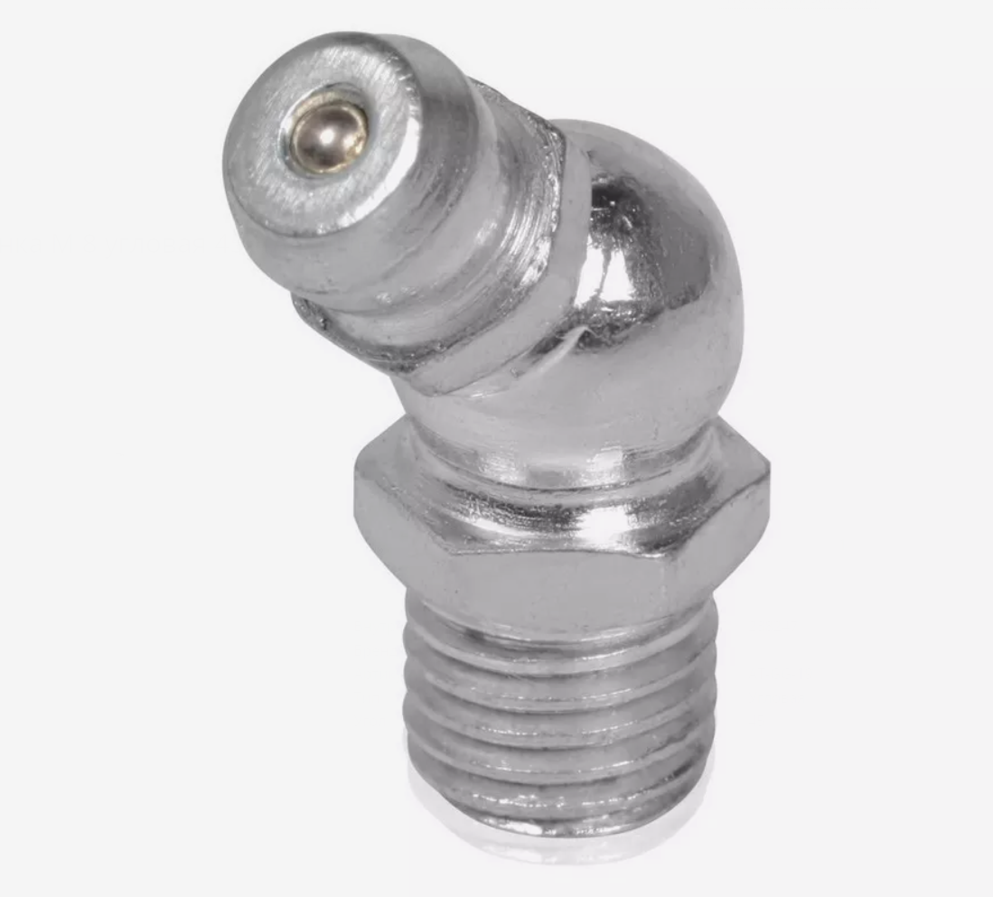 Пресс-масленка М 8 угловая 45° (AIRLINE), 10 шт