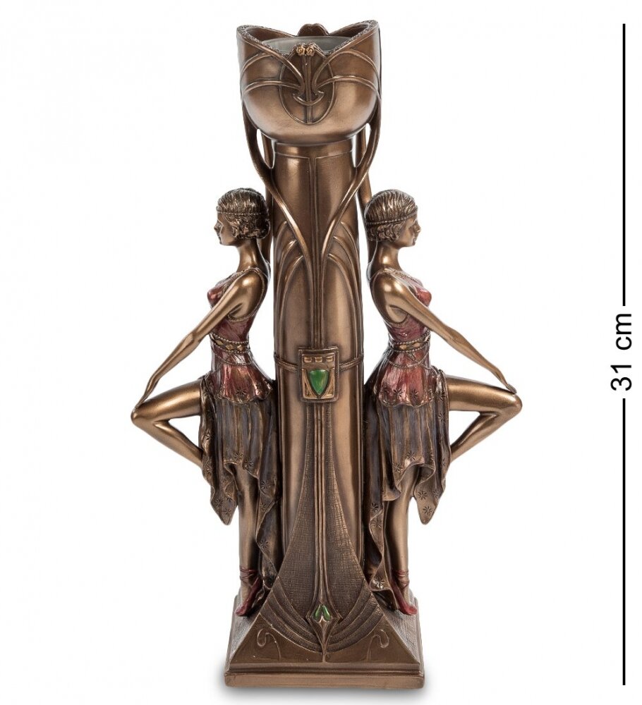 Статуэтка Veronese подсвечник "Девушки у колонны" (bronze) WS-450