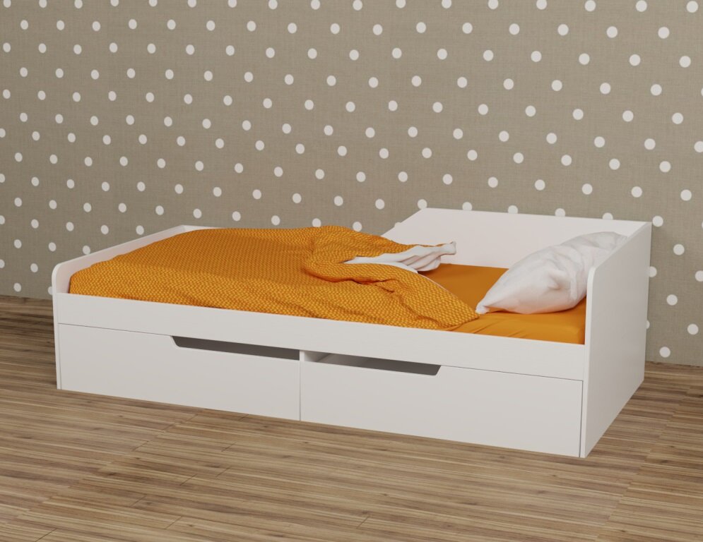 Кровать Мозаика-2 (цвет белый) 190х90