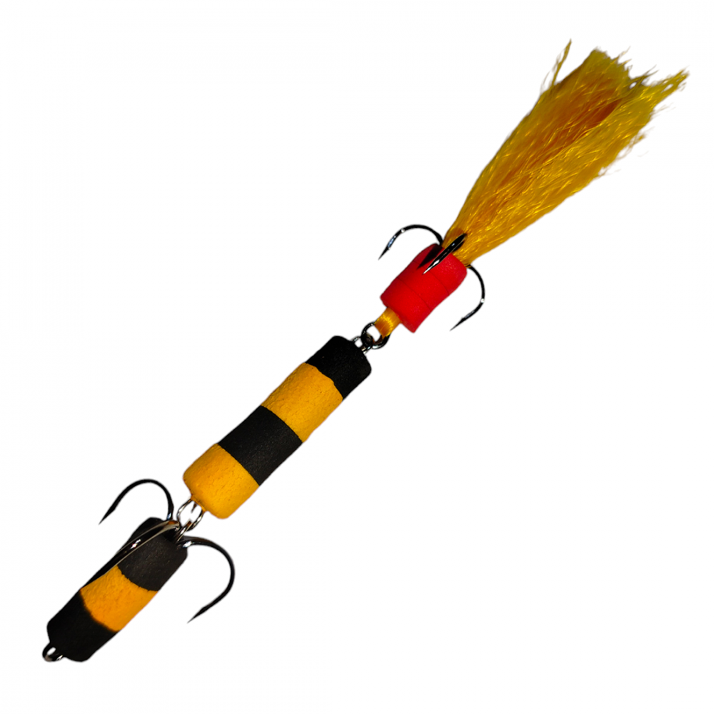 Мандула для рыбалки классика 80 мм. черный/оранжевый