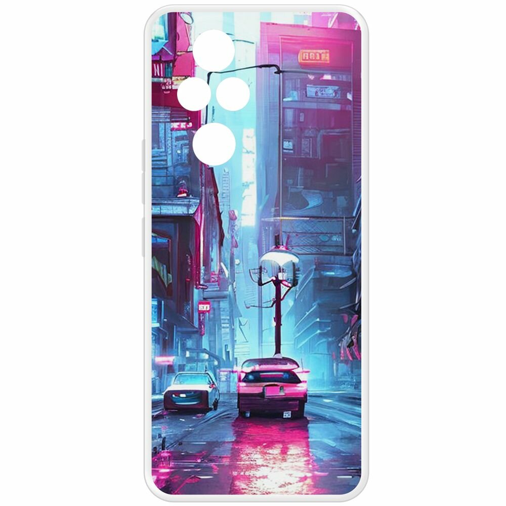 Чехол-накладка Krutoff Clear Case Киберпанк Улица для Honor 200 Pro