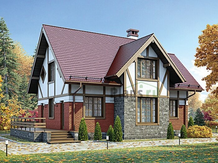 Проект дома Plans-46-55 (112 кв. м, кирпич)