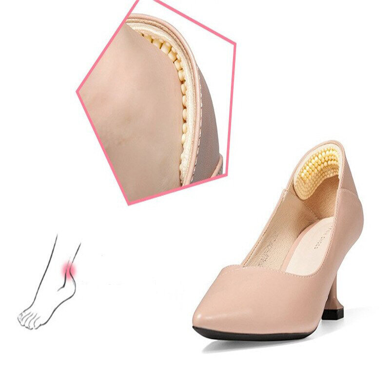 Массажная вставка в обувь для пятки на самоклеящейся основе, 1 пара