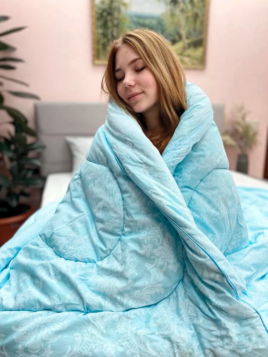 Одеяло Milo's, ватное, 2 спальный, 172x205, зимнее, 600 гр, поплин