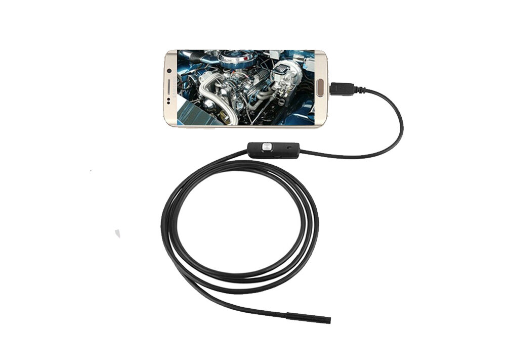 Видео Эндоскоп USB IP67 1 метр мягкий провод