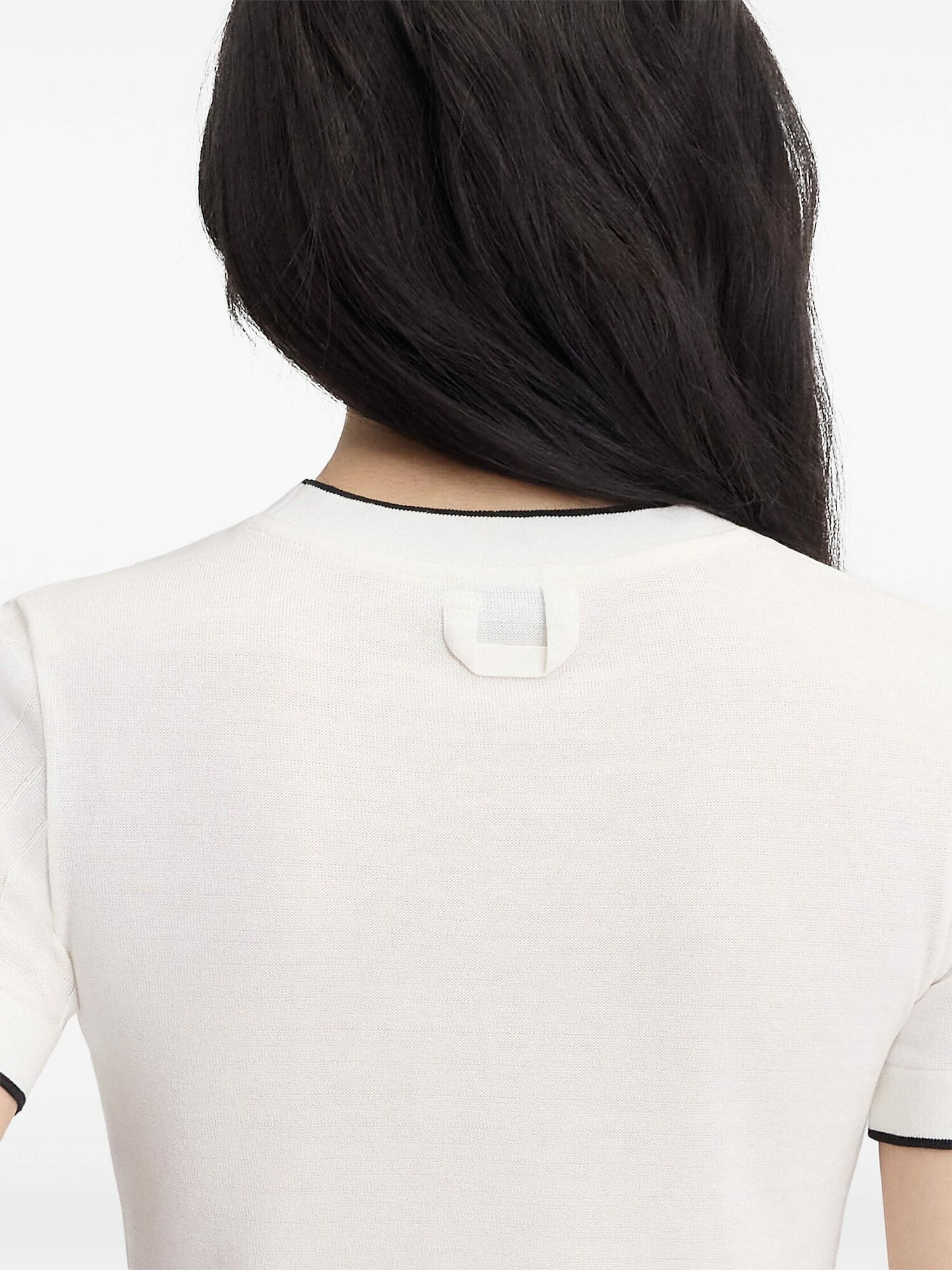 Топ Jacquemus Le Tshirt Tricot, размер 40 EU, бежевый/белый — фото 1