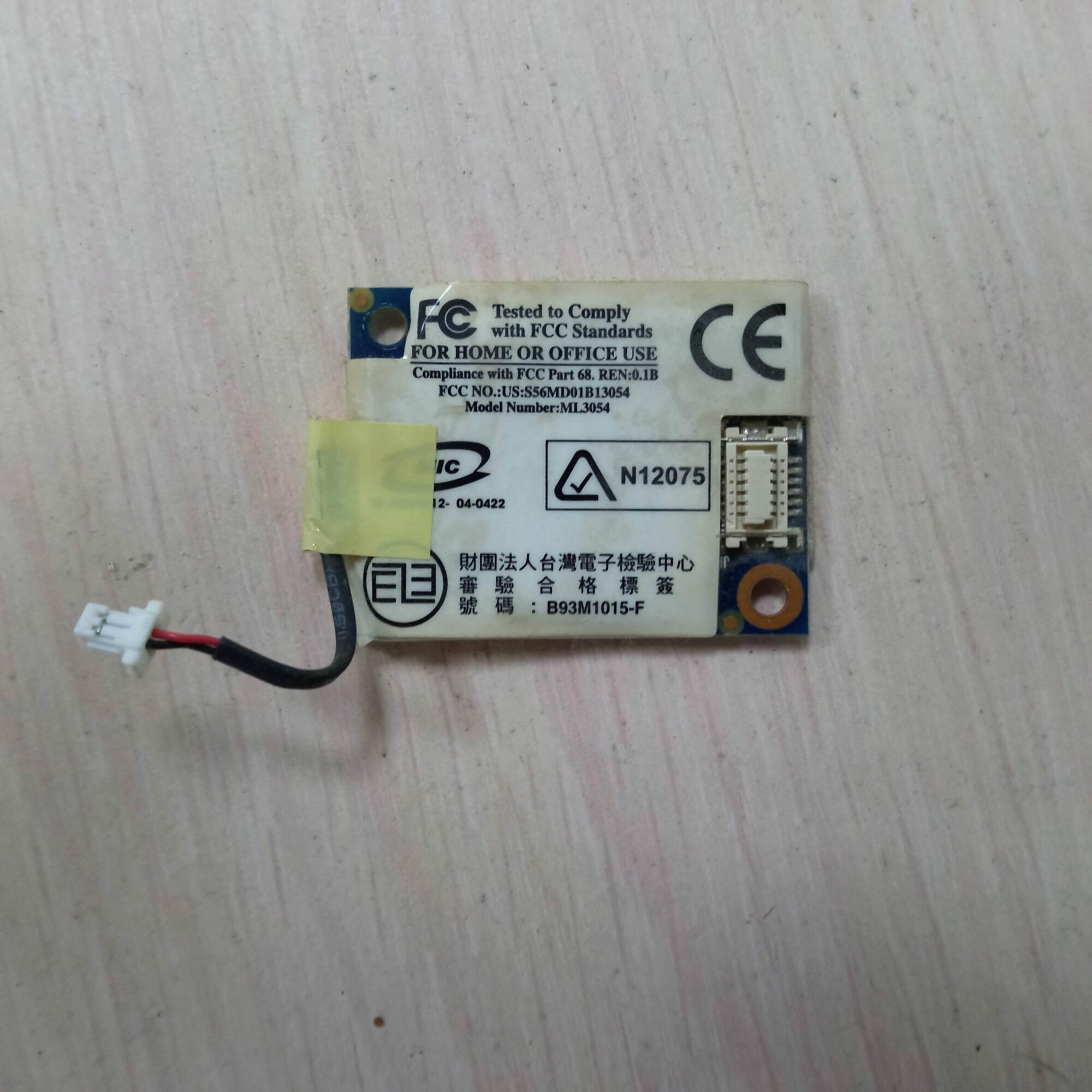 Модем для ноутбука со шлейфом Asus B93M1015-F