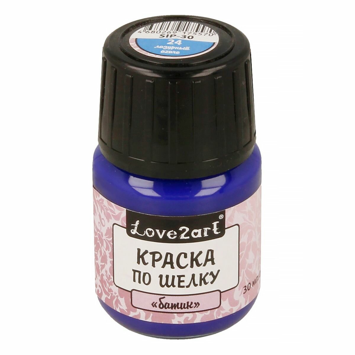Краска по шелку "батик"Love2art" SIP-30 30 мл 24 лазурный