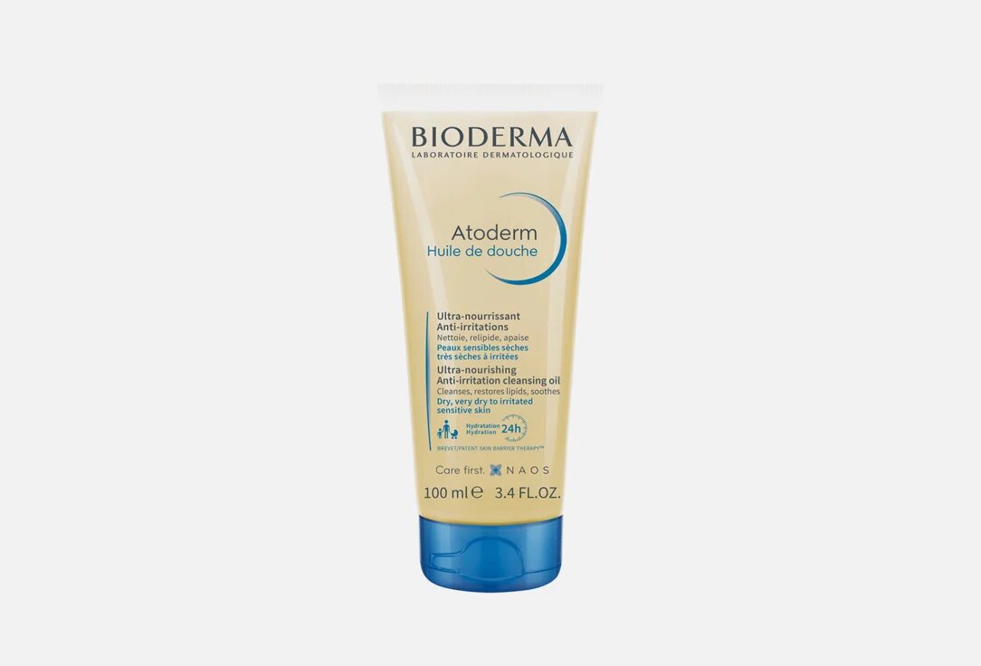 Масло для душа Bioderma Atoderm, 100мл, гипоаллергенное, для чувствительной кожи