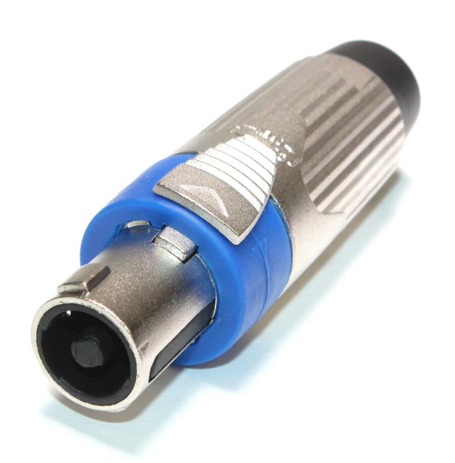 Штекер Спикон (M) 4PIN AuraSonics SN4M-3, металлический корпус, AuraSonics