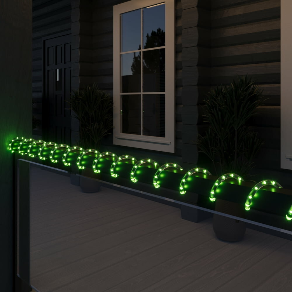 Светодиодный дюралайт ShopLEDs Светодиодный дюралайт SLN 2-х проводной, зеленый, кратность резки 1 метр, диаметр 13 мм, 220 В, 100 м